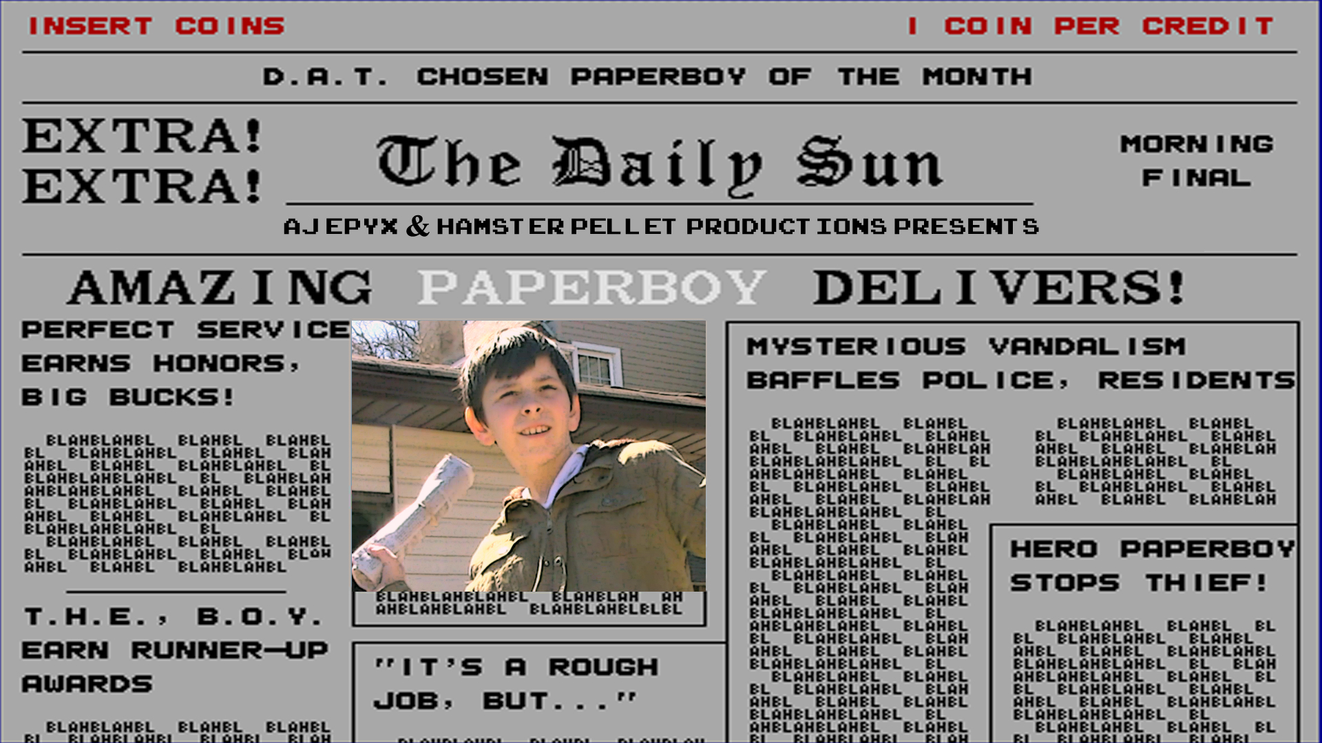 PAPERBOY Fan Trailer Accepted into North American Future Film Festival ...